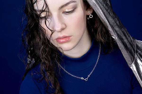 Water- H2O Silver Necklace | Norwegian Jewelry by Ina Gravem Johansen